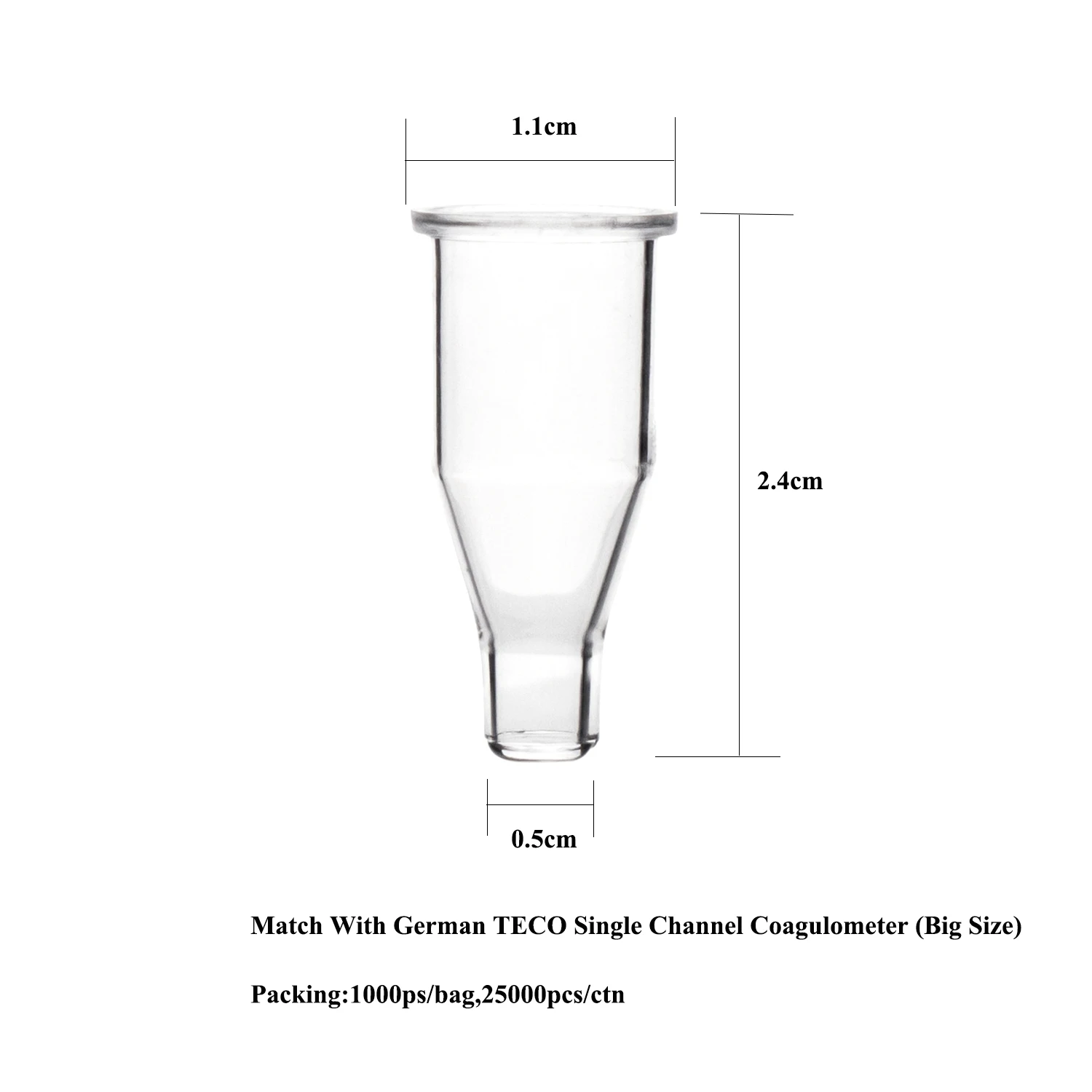 Laboratory German Teco Coagulometer Cuvette Sample Cup - Buy Teco Coagulometer Cuvette ...