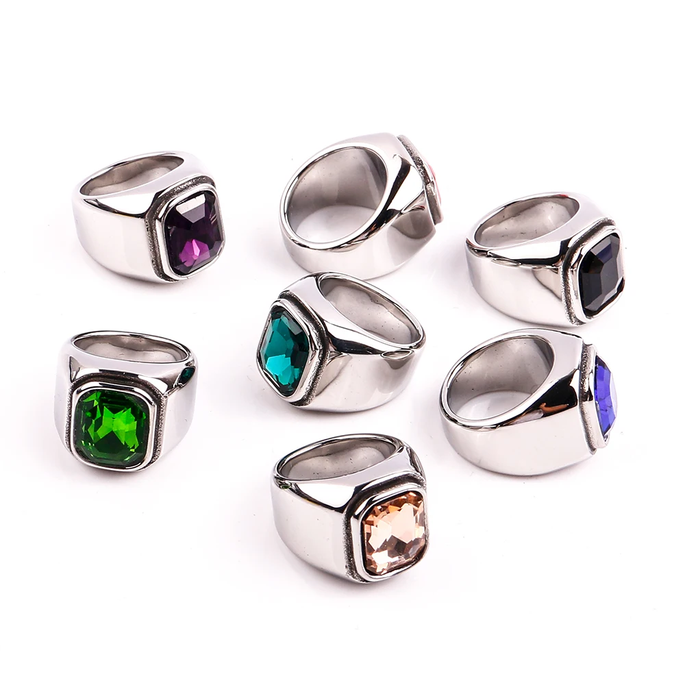 Custom Modern Aesthetic Ring 17mm Geometric Type Stainless Steel ...