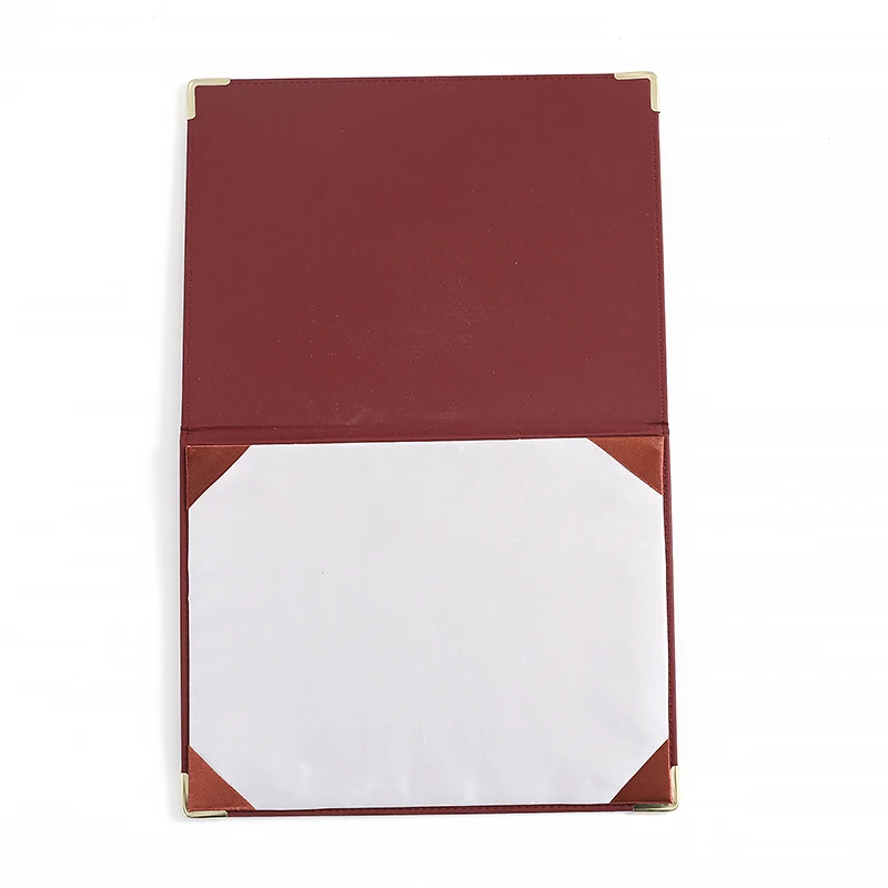 Custom High Quality Leather Diploma Certificate Folders