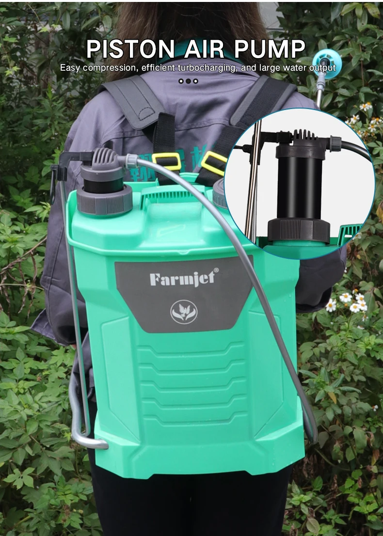 Farmjet Backpack Sprayer 4 Gallon (16 Liters) - Backpack Manual Hand ...
