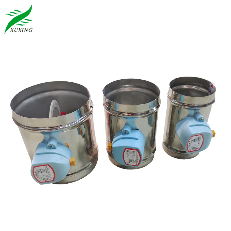 HVAC parts circular vent pipe valve stainless steel 201 304 round ...