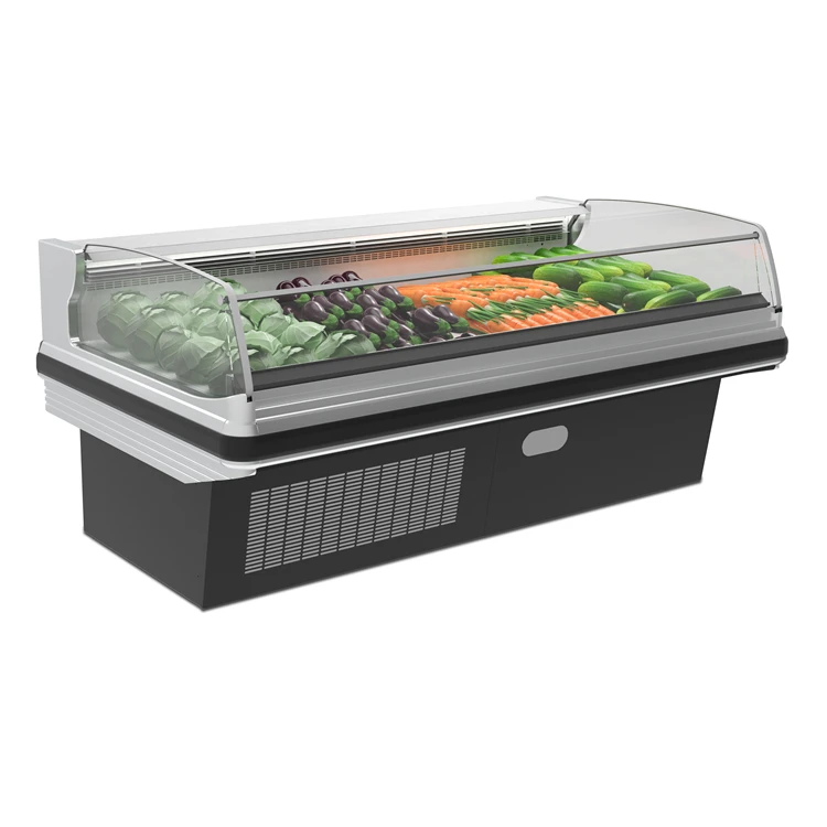 Supermarket Refrigerator Island - Fruit & Vegetable Display