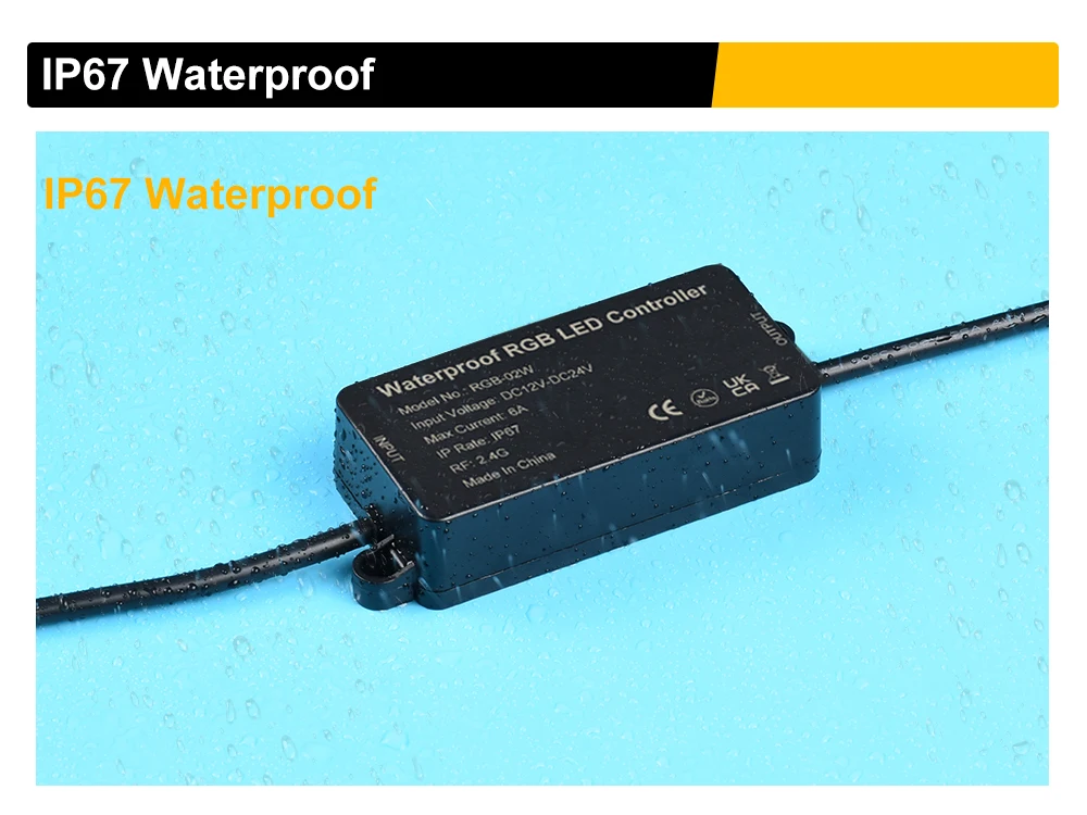 RGB-02W RF Wireless LED Dimmer 2.4G RGB LED Remote Controller ...