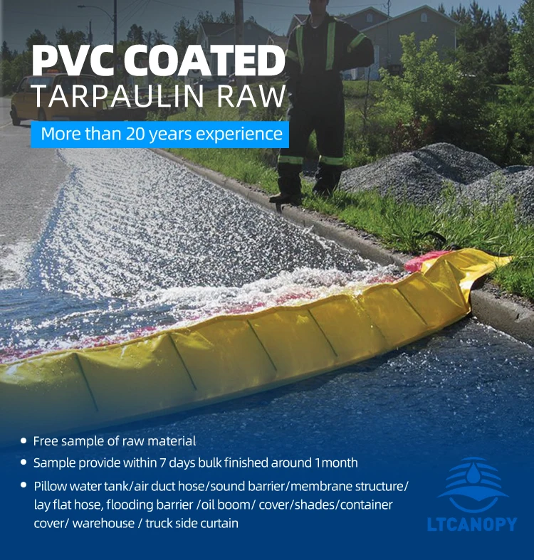 Litong Hinged Flood Gate Self-rising Pvc Water Barrier - Customizable Oem