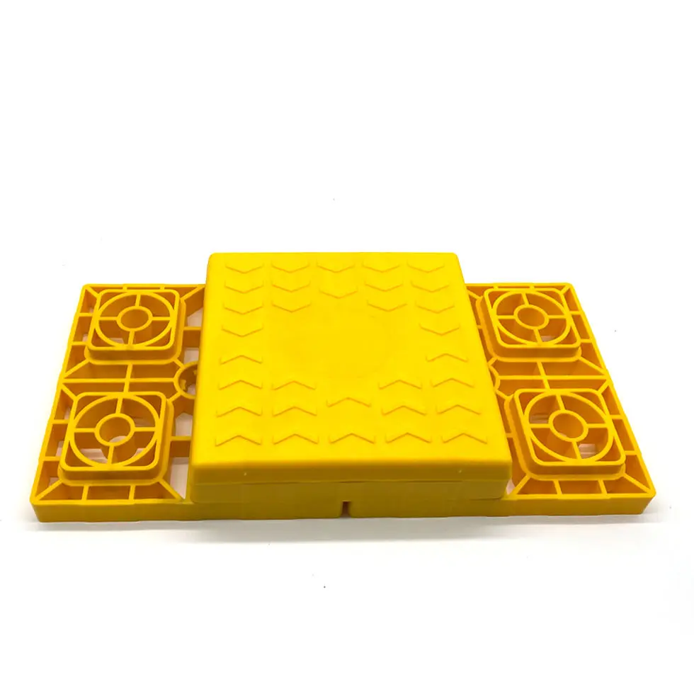 Hdpe Plastic Pad Trailer Caravan Lifting Interlock Wheel Chock Blocks ...