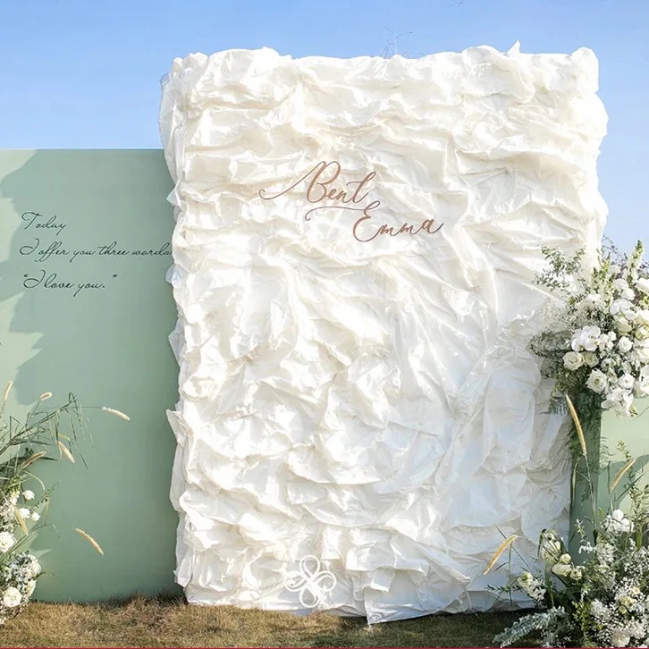 BY220069 Paper Fold Backdrop Wedding Stage Decoration Backdrops ...