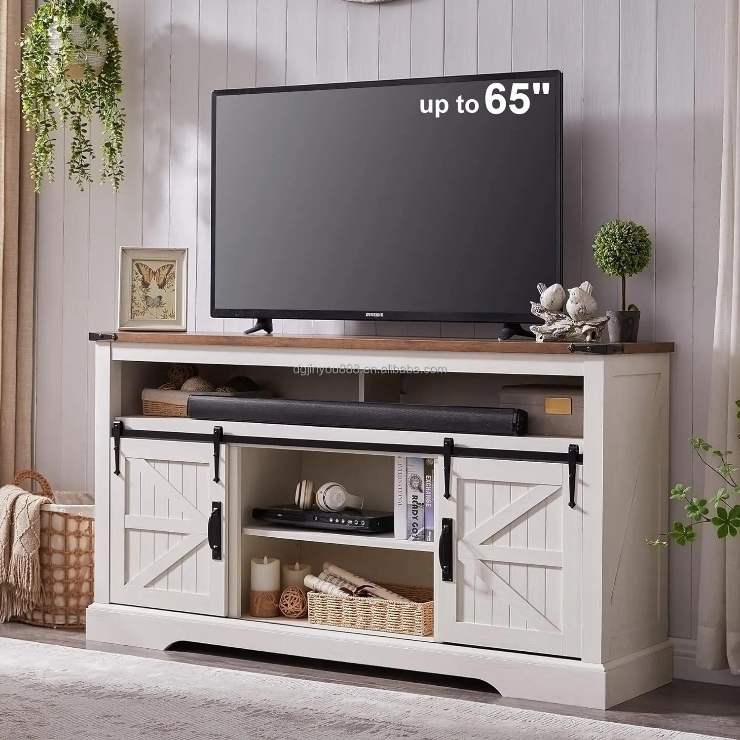 Tv Stand Cabinet Tv Unit Wooden Tv Bench Modern Storage Cabinet With 2 ...