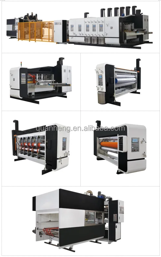 Automatic Flexo Folder Gluer Machine Corrugated Carton Box 2/3/4/5/6 ...