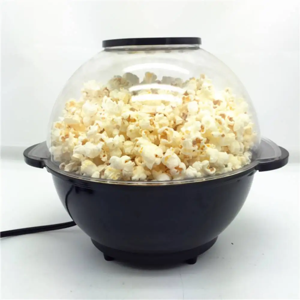 Electric Hot Oil Popcorn Popper Maker With Serving Bowl And Convenient ...
