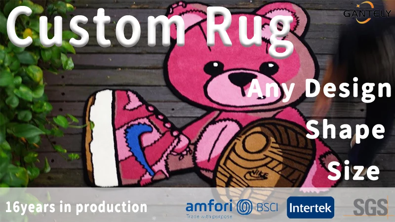 Modern Popular Cute Cartoon Characters Handmade Rug Stylish Custom ...