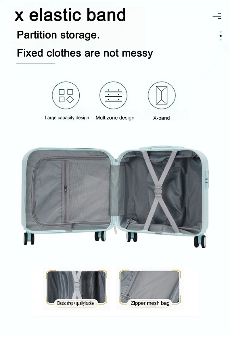 Suitcase with Laptop Stand Mini Suitcase for Travel Computer 18 Inch ...
