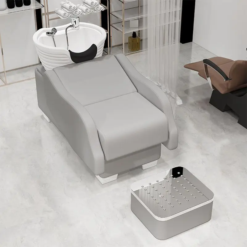 Beauty Salon Washing Hair Porcelain Basin Salon Nursing Chair Design ...