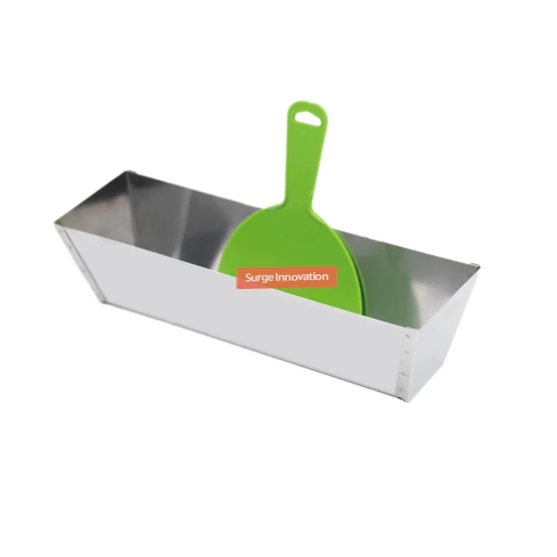 Drywall Masonry Tool Tray Bucket - Stainless Steel & Plastic