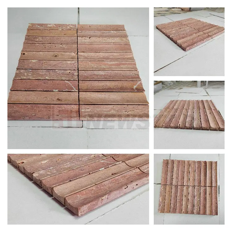 Curve Fluted Marble Tiles - Modern Mosaic Decor Solutions