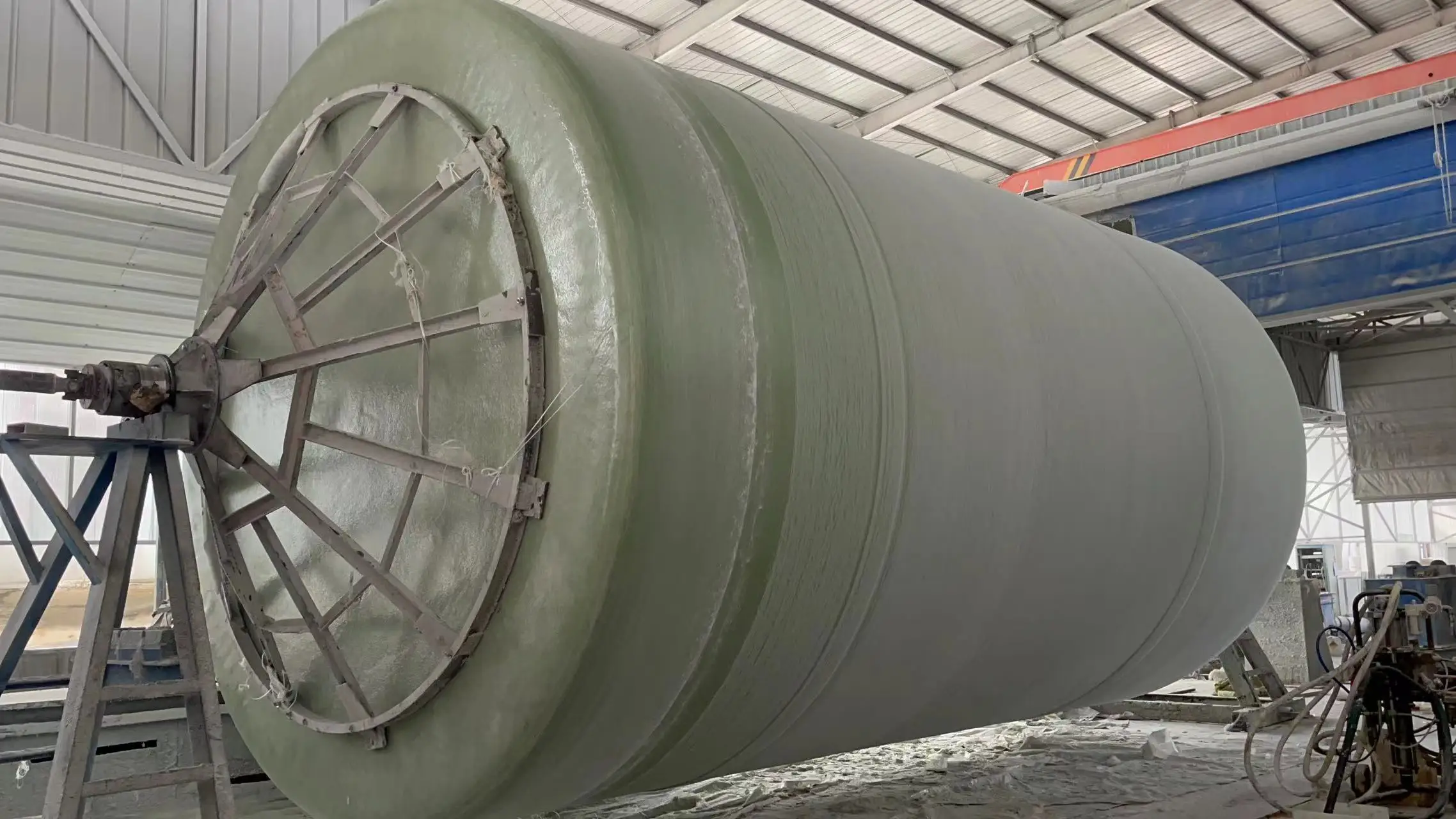 Chemical Resistant FRP Vertical Storage Tank for Hazardous Waste