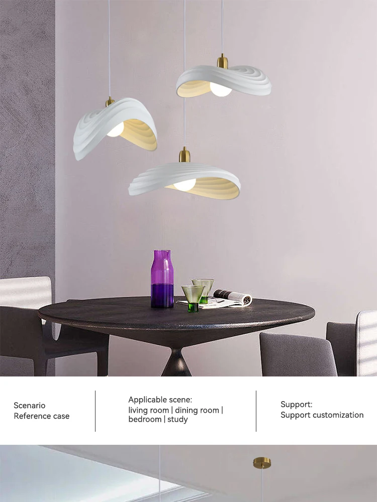 Contemporary Style Minimalist Modern Light Fixture Industrial White ...