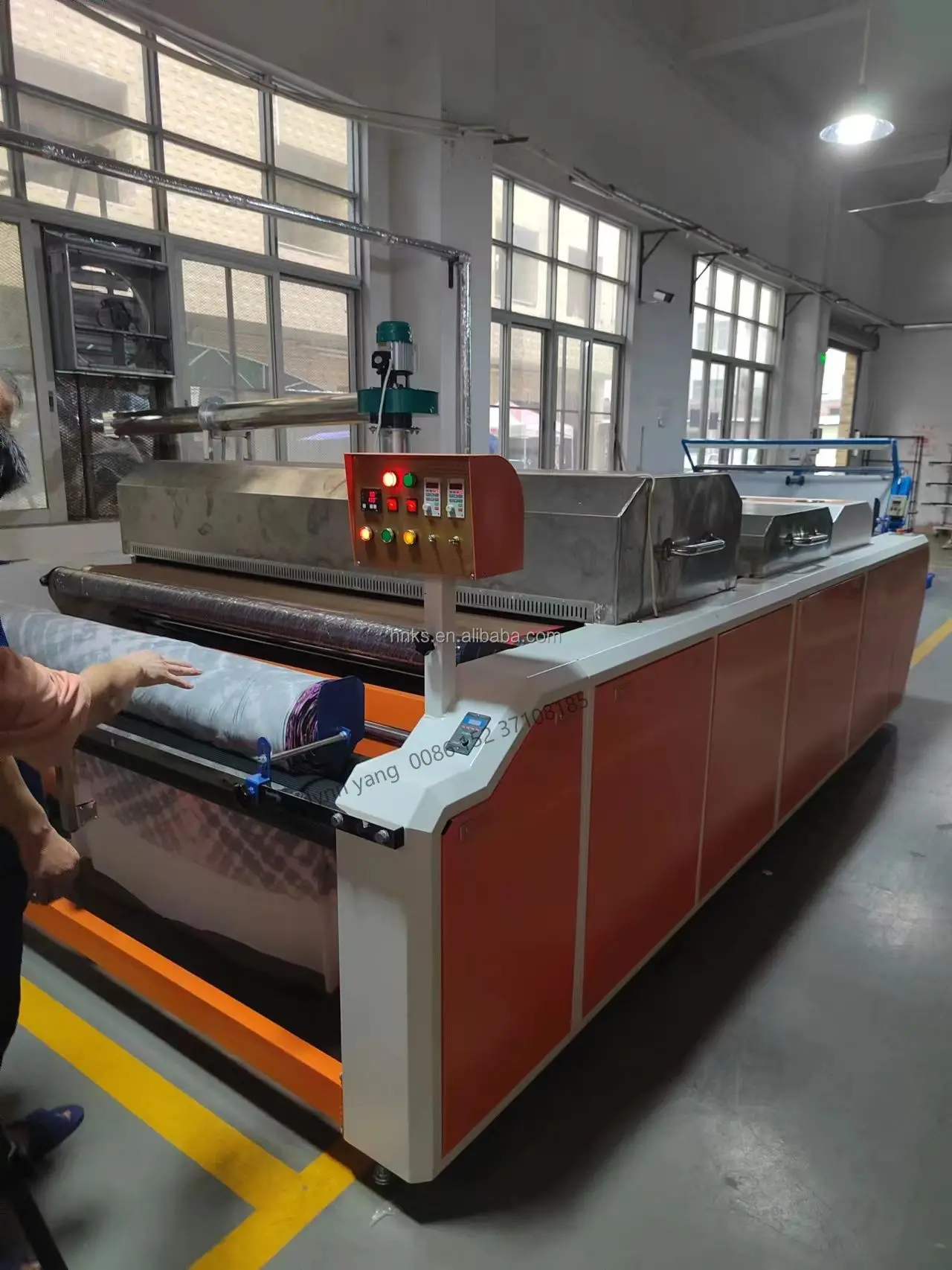 Fabric Drying And Heat Setting Finishing Shrinking Inspection Machine ...