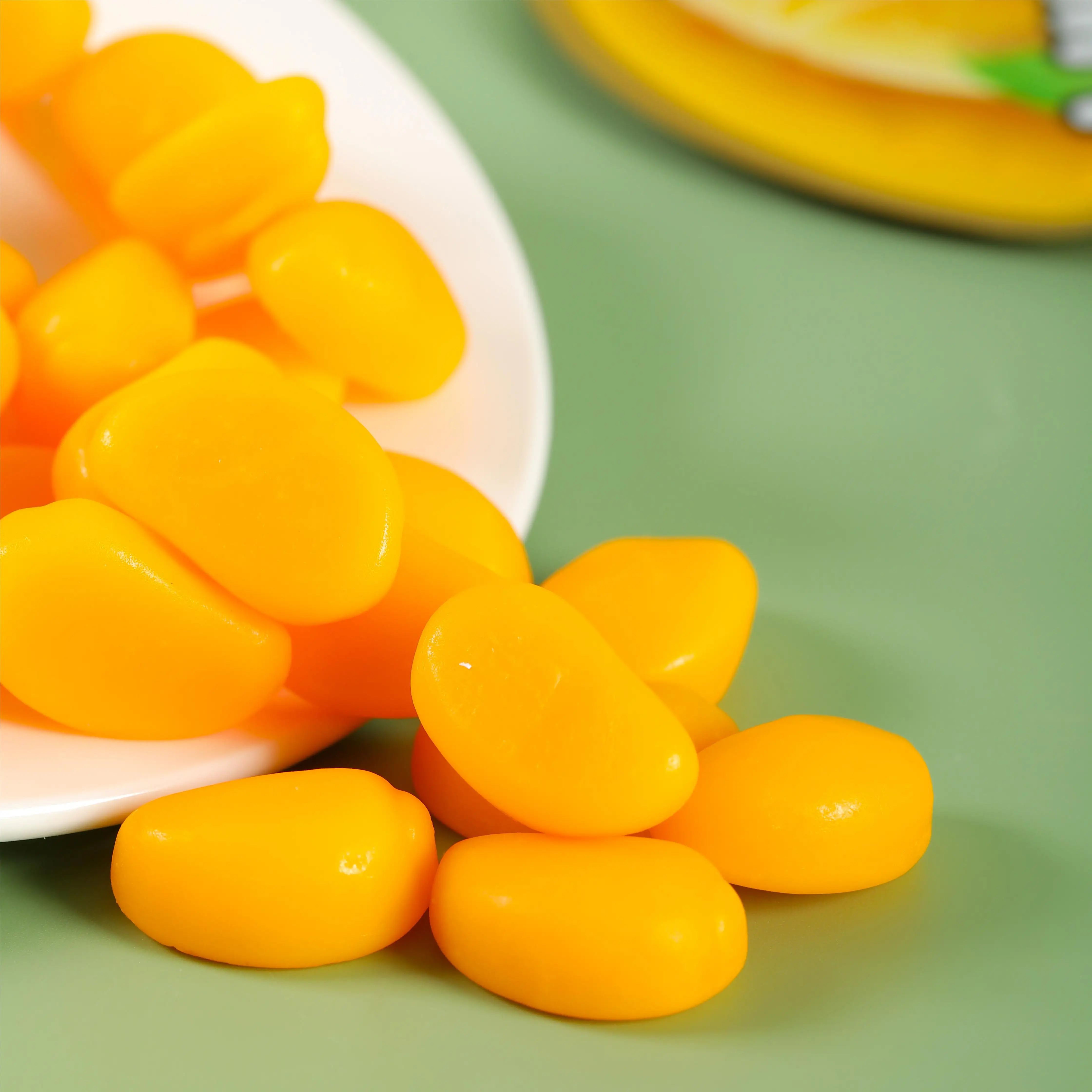 HACCP/BRC Certified 4D Peach and Mango Juice Gummy Candy