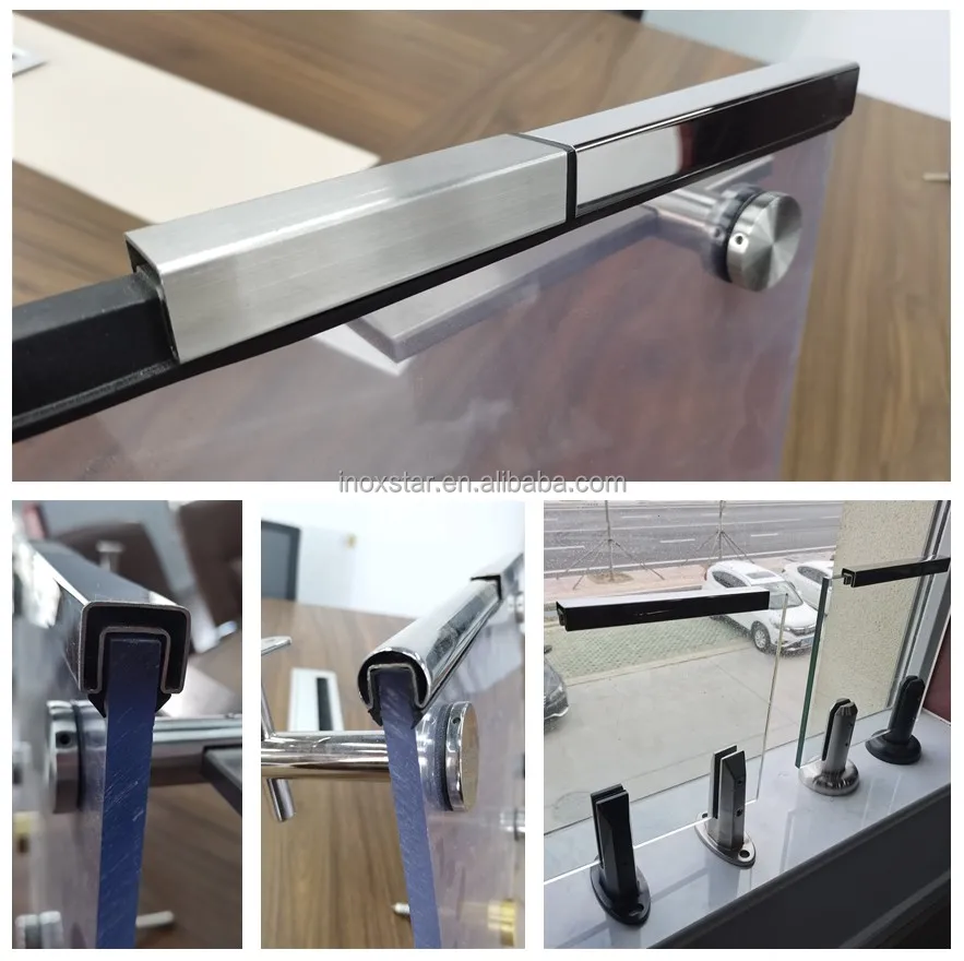 Staircase Handrail Design Square Slotted Pipe End Cap - Buy Balcony ...