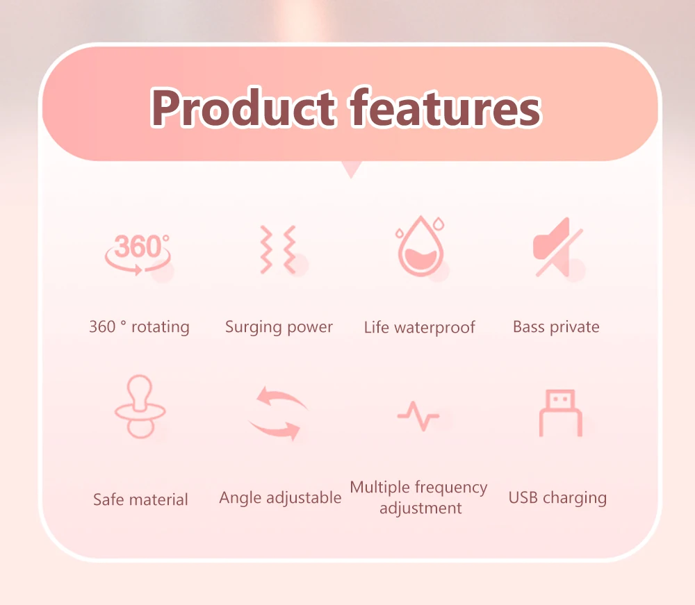 360 Degree Rotation Dildo Vibrator Women Vaginal Massager G Spot