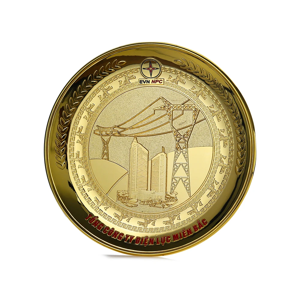 Commemorative Gold Plated Awards - Customizable Trophies