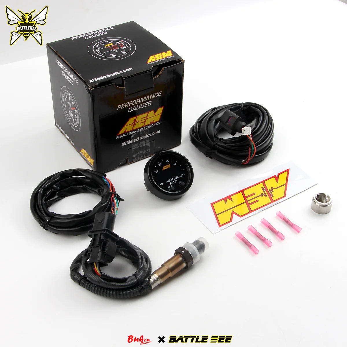 For AEM Digital LED Air Fuel Ratio Gauge Wideband Oxygen Sensor for ...
