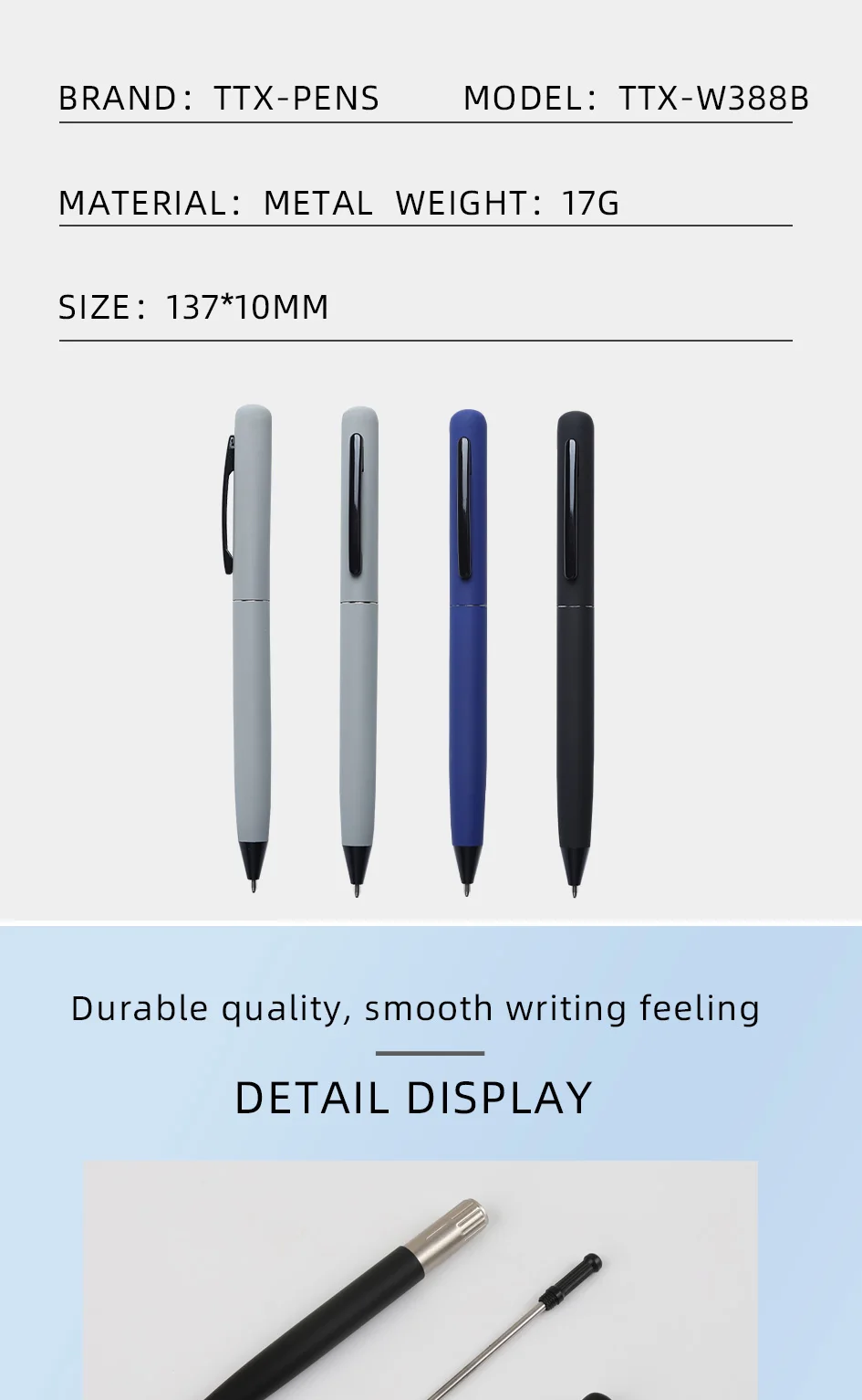 TTX Custom Logo Promotional Pens - Stylish & Durable