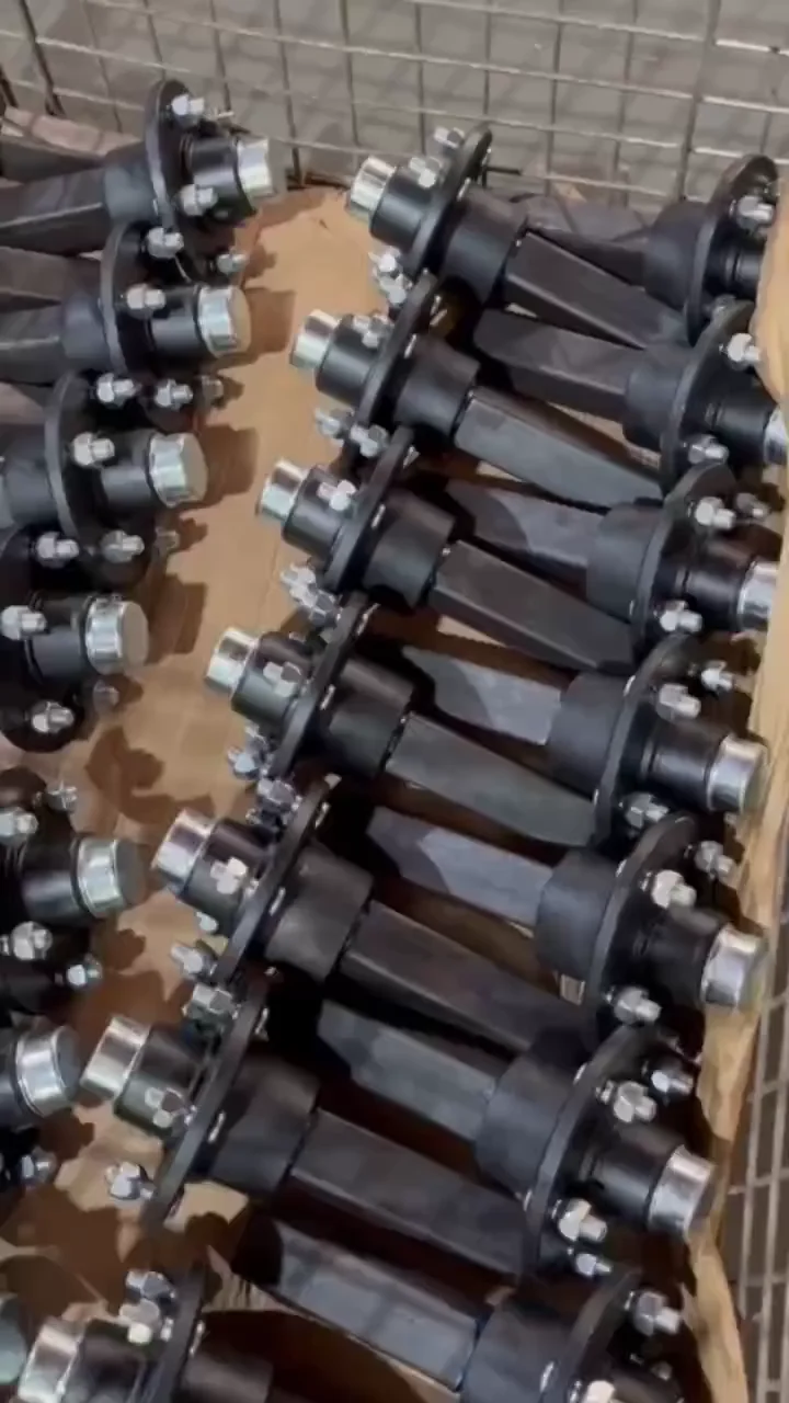 1000 Kg Trailer Stub Axle Without Brake With Hub Spindle Bearings ...