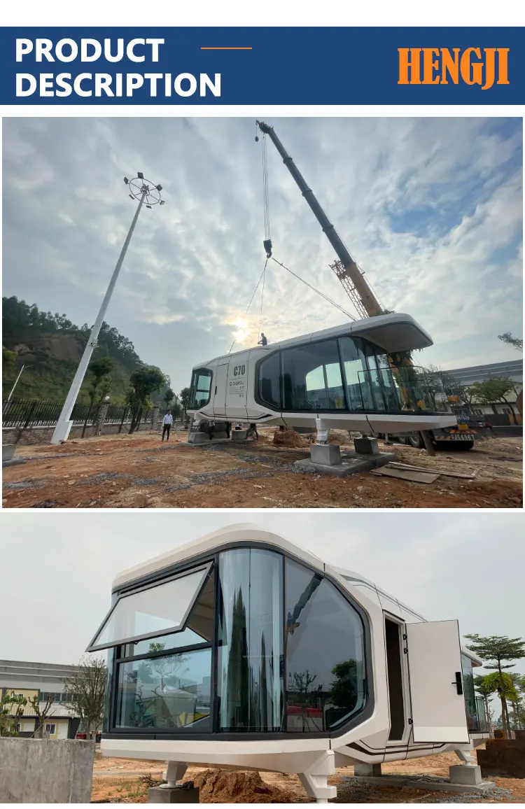 38 M2 Model E7 Solar Capsule House With 2 Bedroom/kitchen/bathroom ...