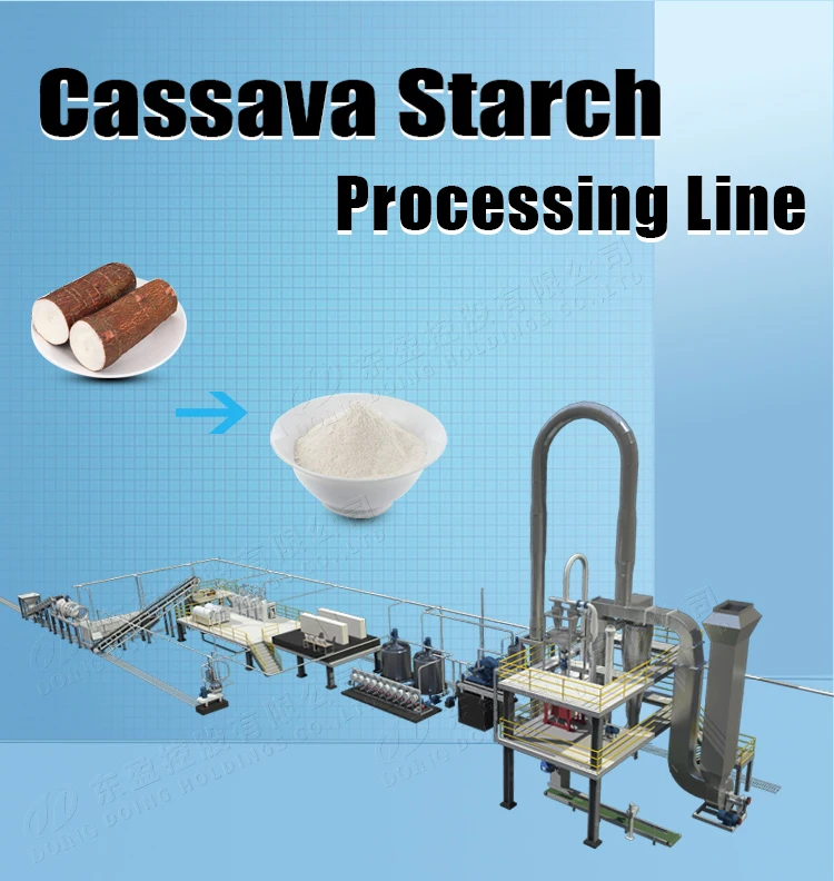 Complete Line Cassava Processing Plant - Starch Production