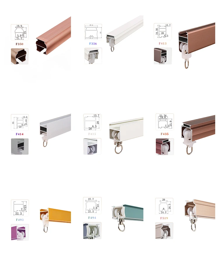 Hot-Sell New Type Modern Roman Blind Track for Roman Window Shade Free ...