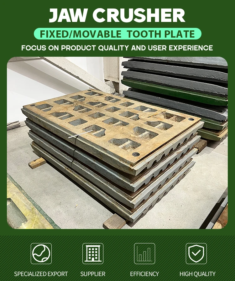 250x400 Jaw Crasher Plates Movable Tooth Plate Side Liner Cheek Moved ...