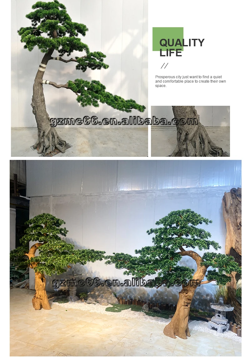 Highly Simulation Artificial Cedar Pine Trees for Landscaping