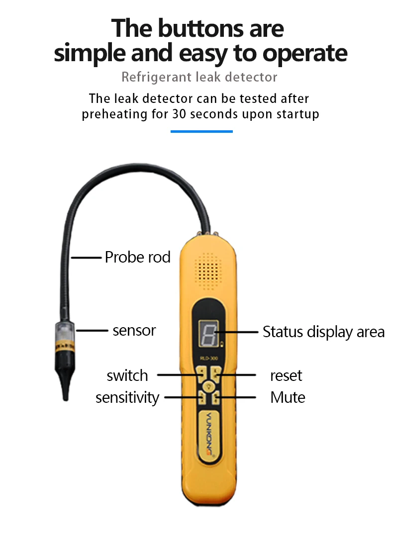Freon Refrigerant Gas Leakage Detection High-precision Elect ...