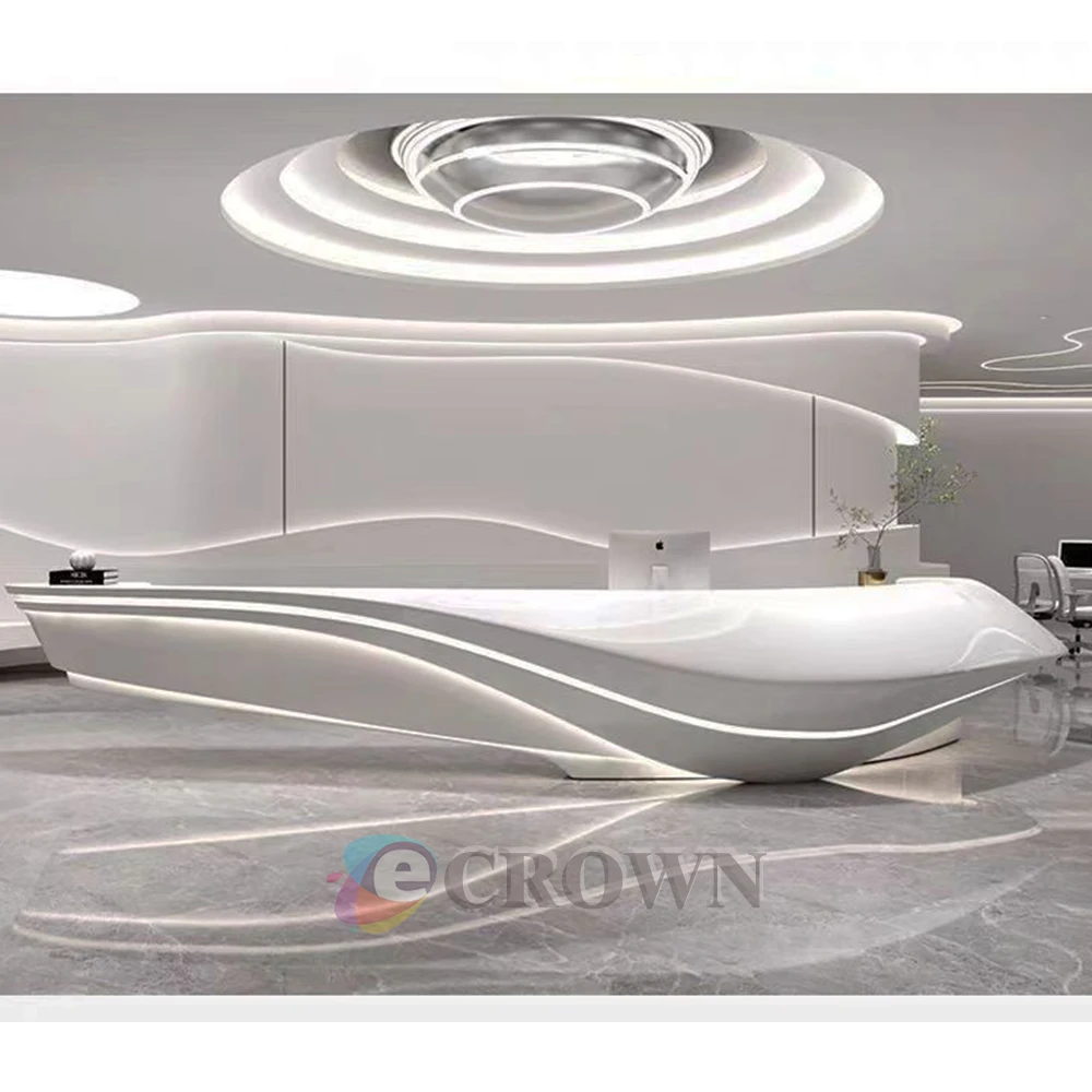 Cashier Table Cash Register Design Mall Kiosk Basic Service Desk Modern ...