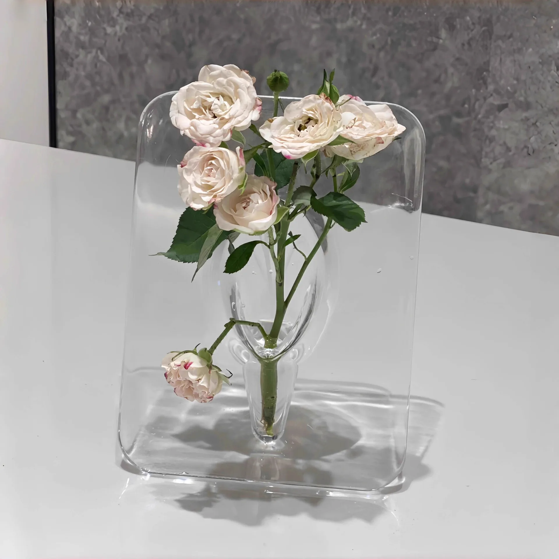 Frame Vase Acrylic Transparent Hydroponic Flower Vase INS Small Single ...