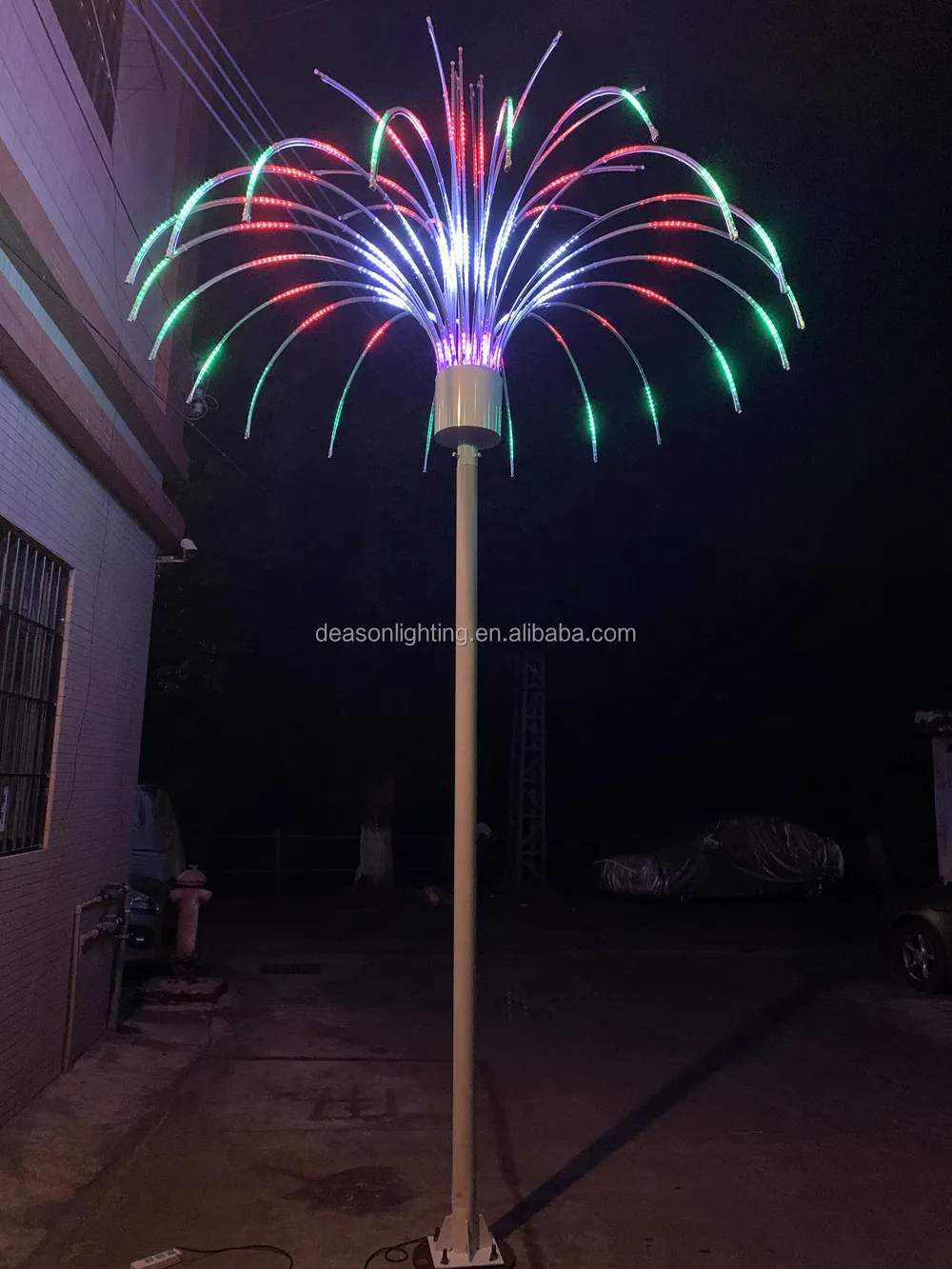 Outdoor Christmas Decoration Led Firework Pole Lighting - Buy Led ...