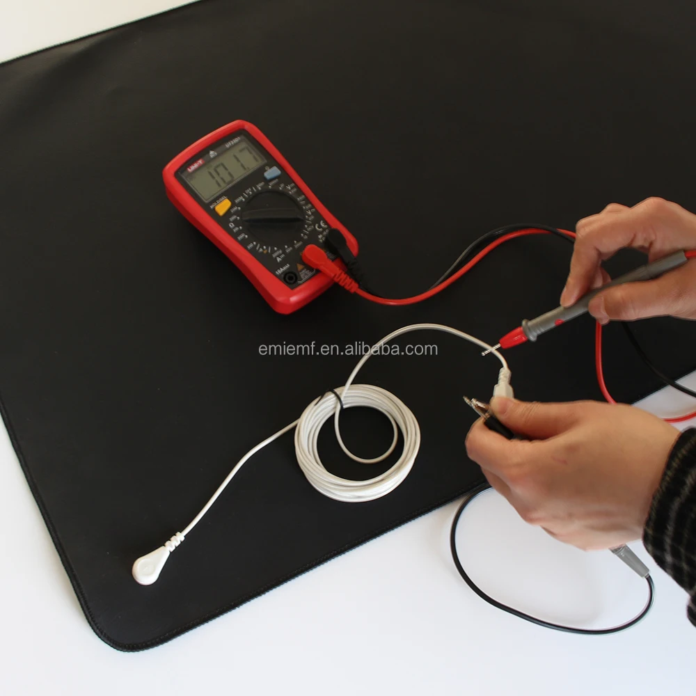 ESD EARTHING Grounding Mat with 15 Foot Grounding Cord Grounded Earth ...