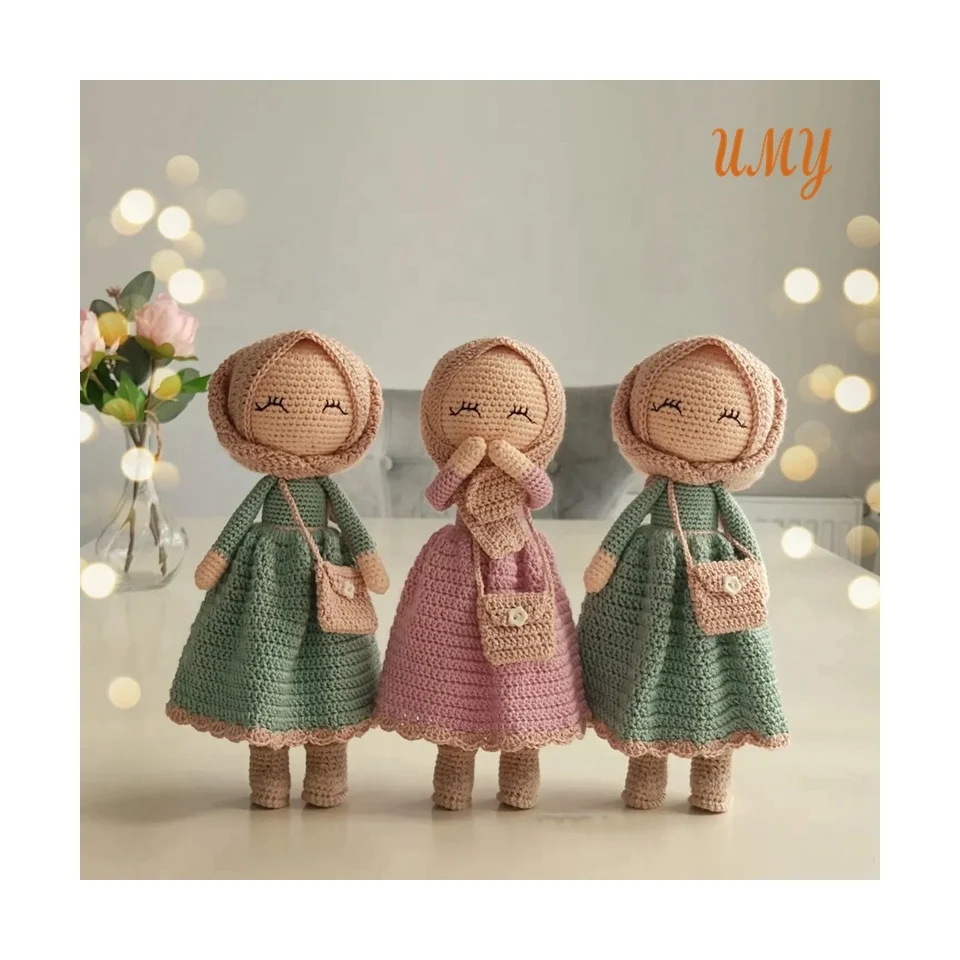 Alibaba.com: Baby Knitted Islamic Crochet Dolls, Hijab Muslim Toys ...