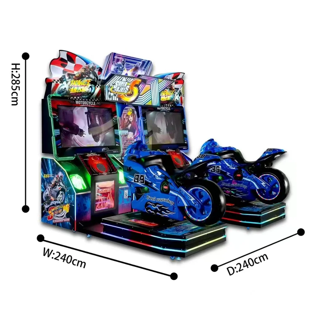 Double Players Coin Operated Driving Simulator Machine Arcade Game ...