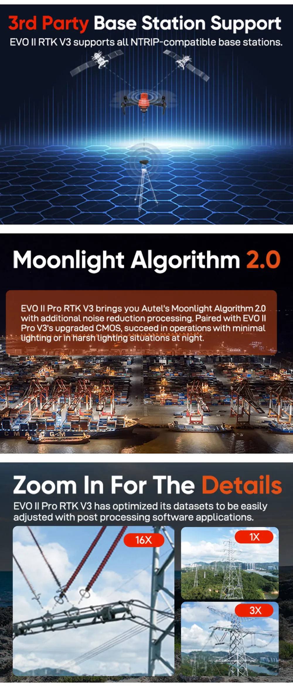 Autel Robotics Evo 2 Ii Pro Rtk V3 Professional Reconnaissance Uav 10km ...