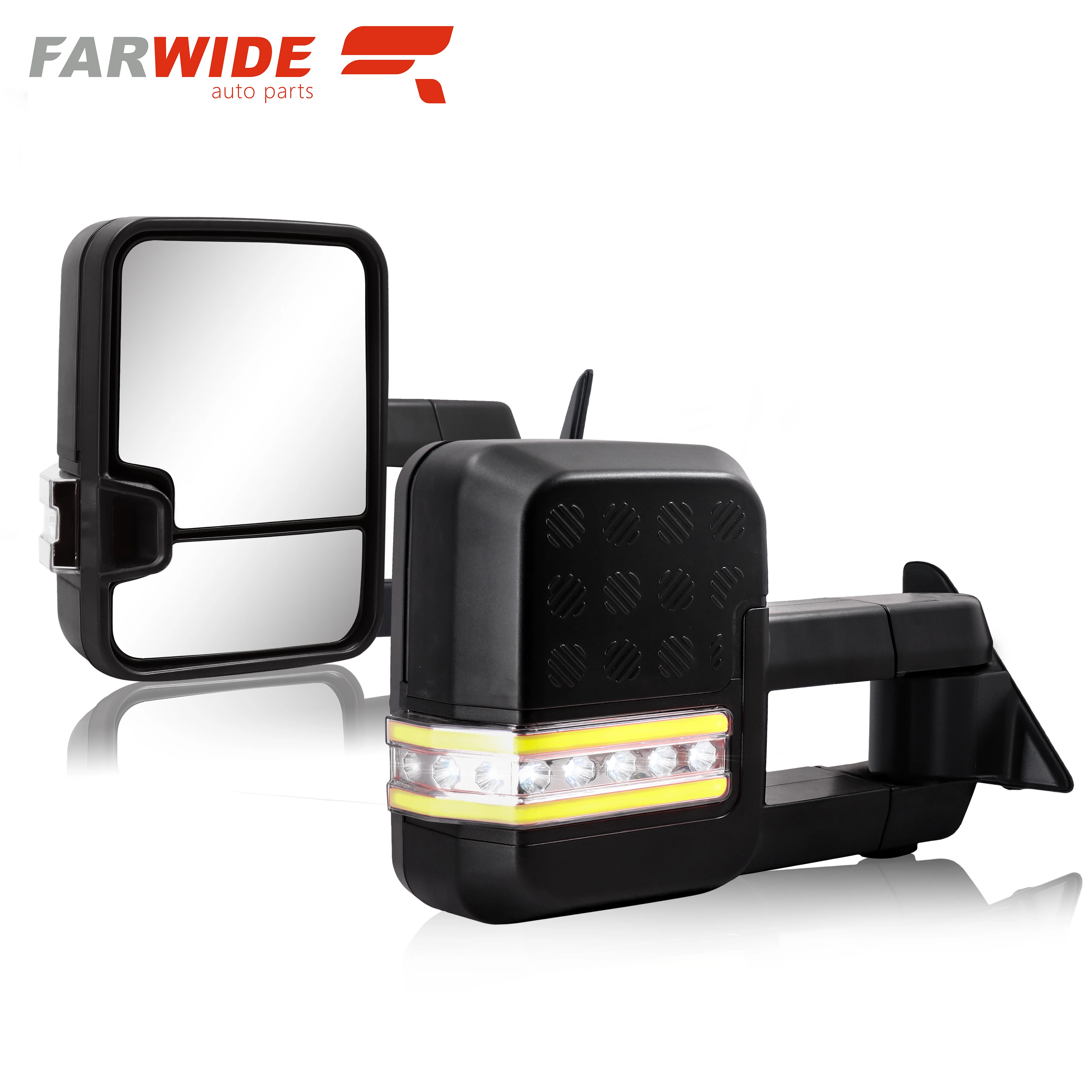 FARWIDE Side Tow Mirrors for Toyota Land Cruiser 80 Series 1990 - 1998 ...