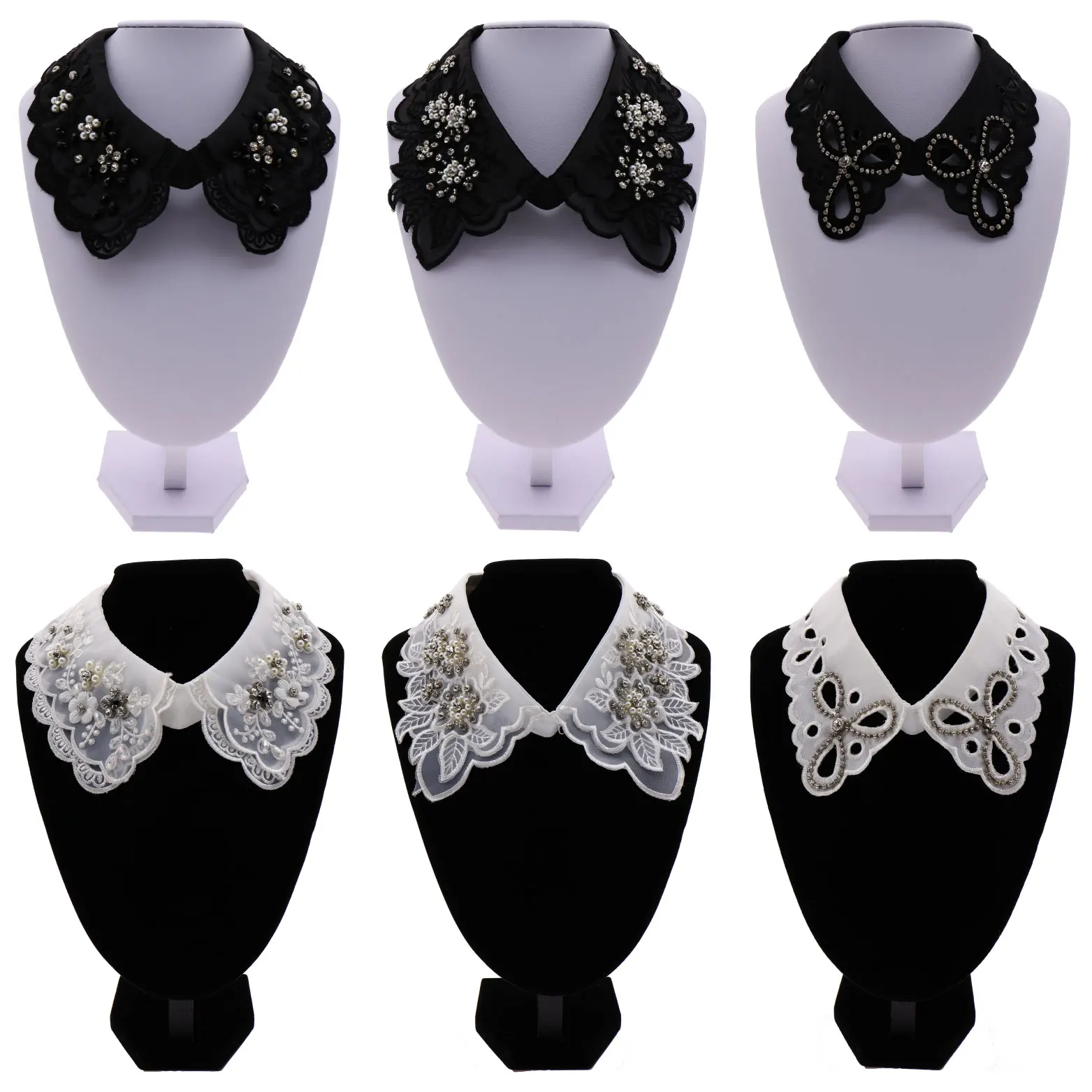 Fashion Neck Collar Design Sweater Decoration Handmade Detachable Women ...