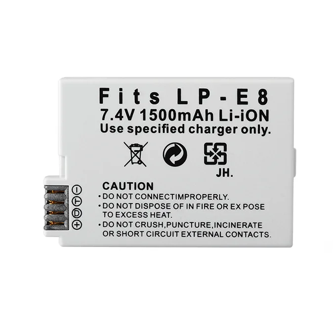 Rechargeable Decoded Camera Battery Lp-e8 For Canon Canon Eos 550d 600d ...