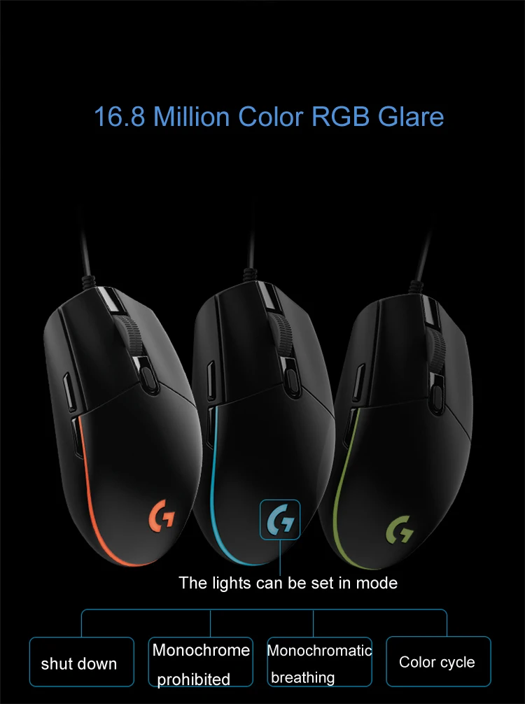 Logitech G102 Wired Gaming Mouse - Precision & Comfort
