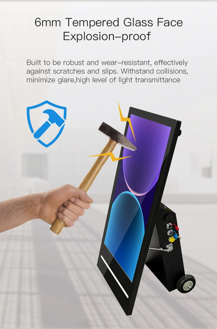 Portable Battery Powered 43 Inch Outdoor Digital Signage