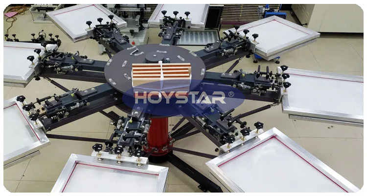 8 Color Printing Manual Silk Screen Press - Micro Registration