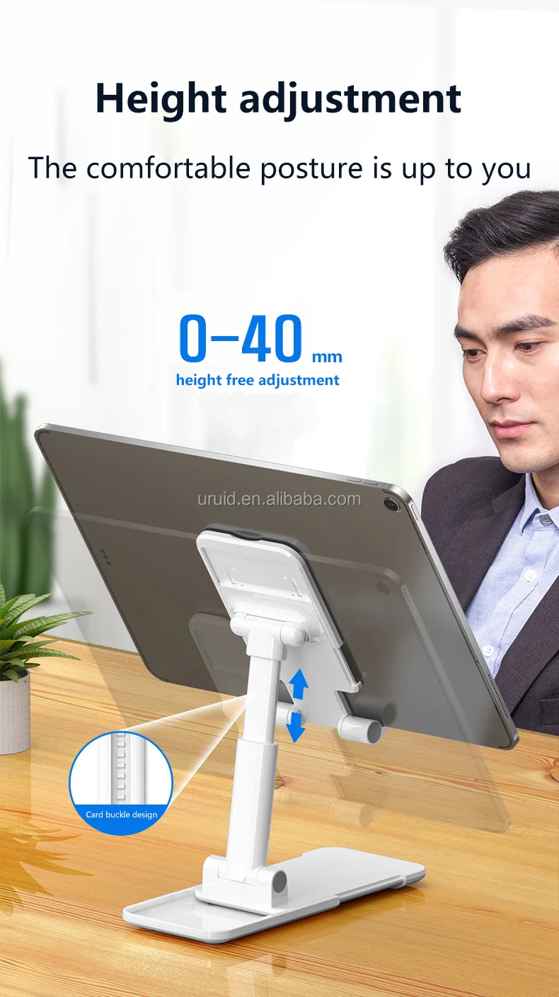 2022 Hot Design Extendable Tablet Bracket Folding Abs Stand Portable ...