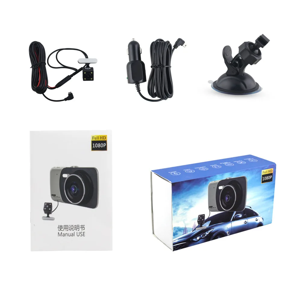 Best Dash Cam Full Hd 1080p Video Recorder Front And Rear Dual Lens Car ...