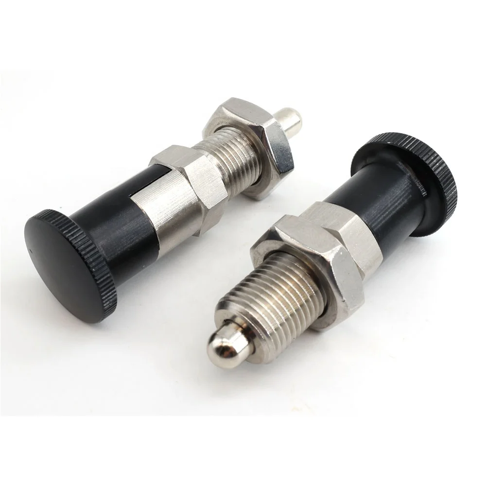 Stainless Steel Spring-Loaded Knurled Knob Head M6 Lock Out